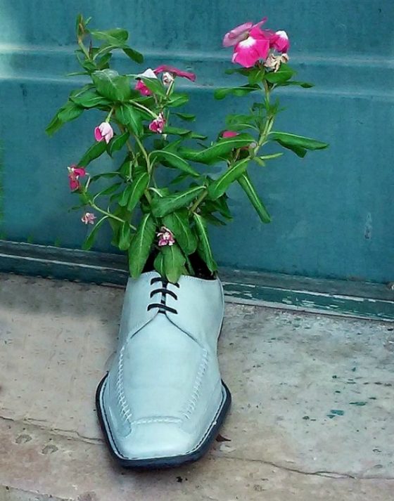 Shoe Planters - Recycled Footwear makes Great Boot Planters - (Updated)