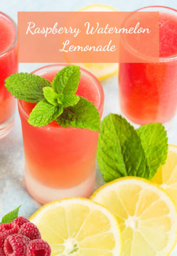 Watermelon Lemonade with Raspberries - A New Twist to an Old Favorite!