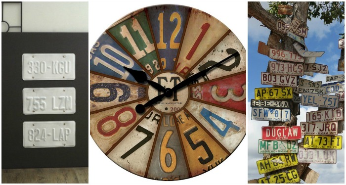 Uses for license plates - Using Number Plates in DIY Projects