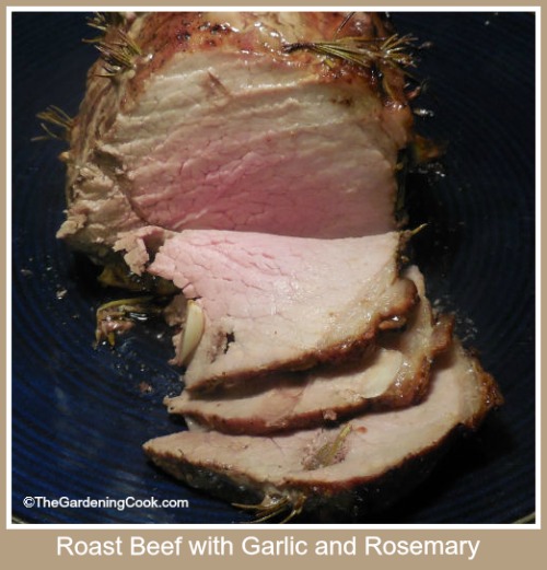 Roast Beef with Rosemary and Garlic - The Gardening Cook