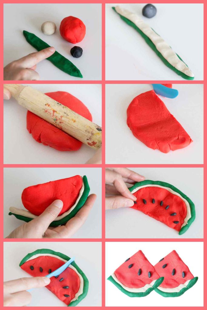 Watermelon Play Dough - Easy DIY project