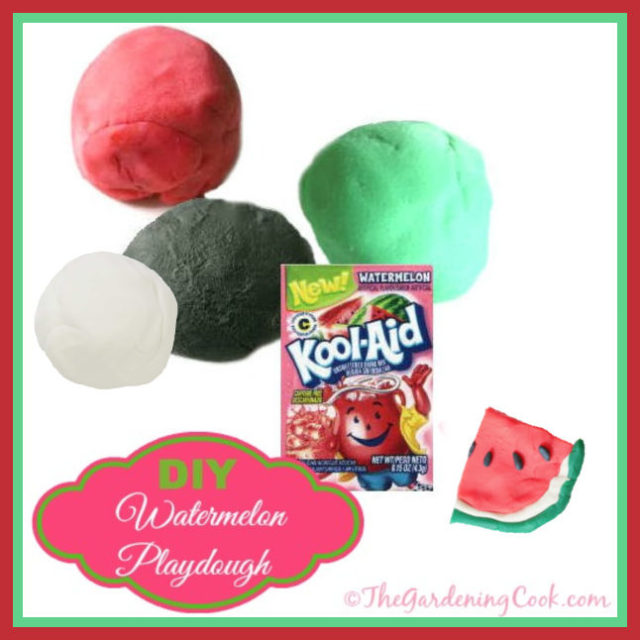 Watermelon Play Dough - Easy DIY project