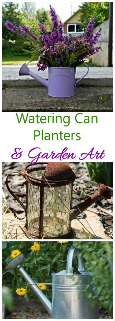 Watering Can Planters and Garden Art - Recycle your Watering Cans