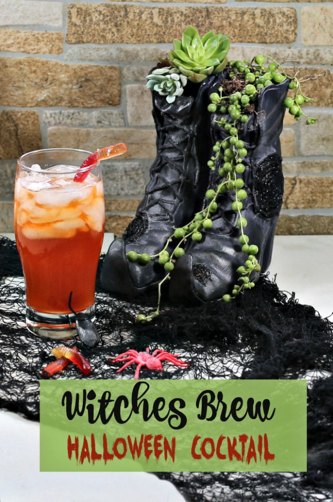 Halloween Witches Brew Cocktail - Fruity and Tart Halloween Drink