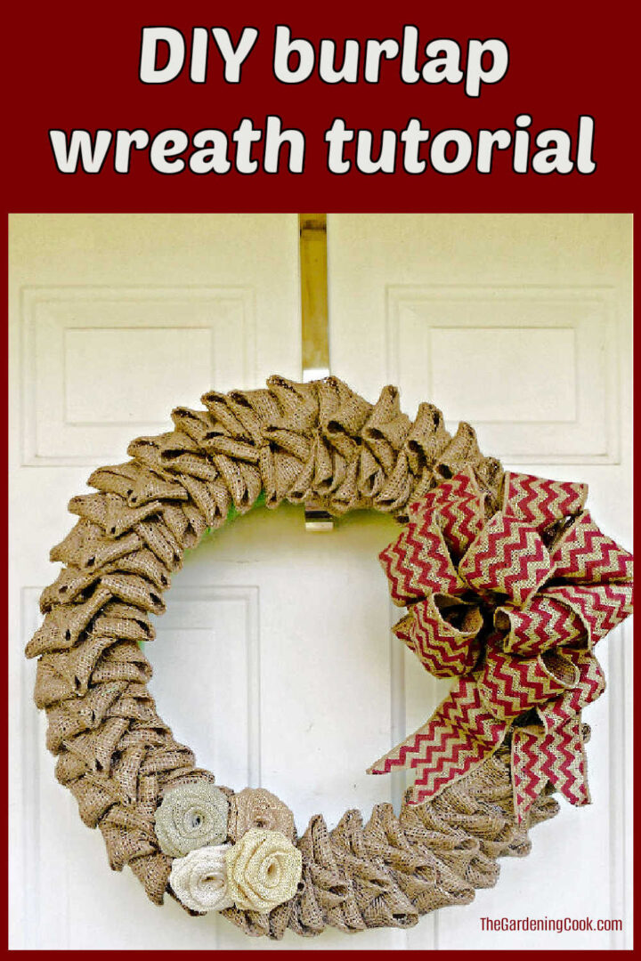 How to Make a Burlap Wreath - Burlap Flower Wreath Tutorial