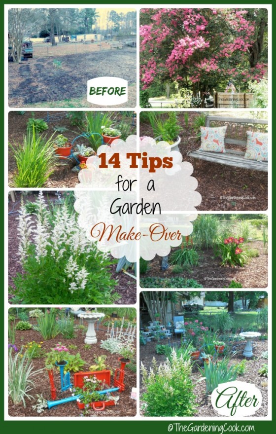 Garden Make Over - 14 Tips for a Success - Before & After