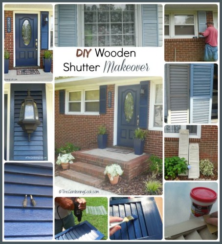 DIY Shutter Makeover adds Instant Curb Appeal