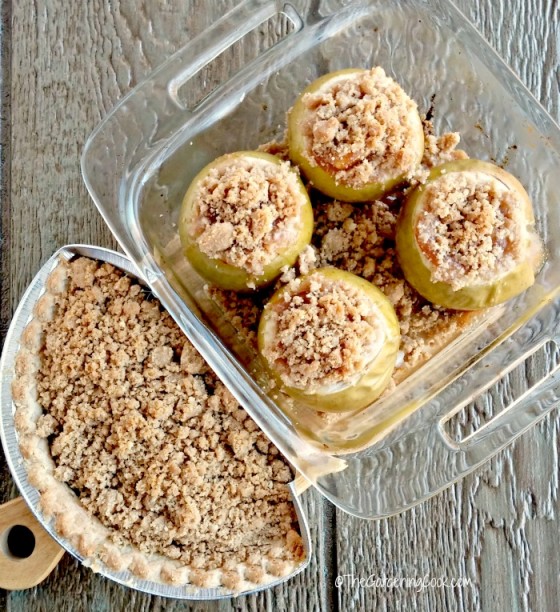 Apple Crumble Baked Apples - A Heathy Alternative for Fall