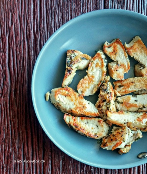 Roasted Yam Salad with Seasoned Chicken