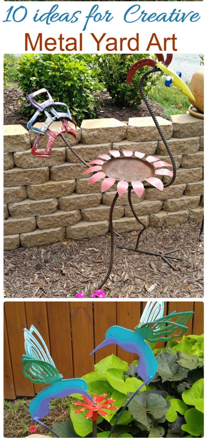 Creative Metal Yard Art The Gardening Cook Creative Metal Yard Art The Gardening Cook