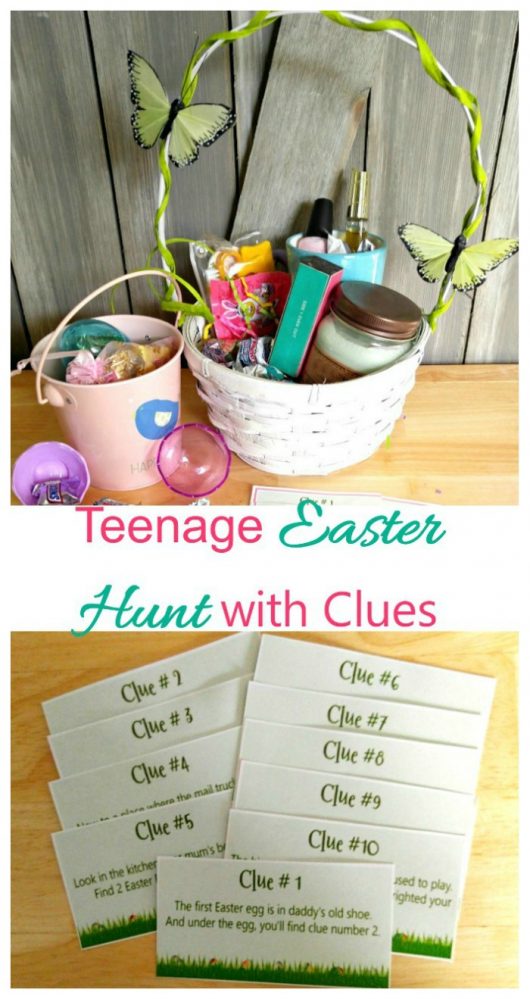 Easter Egg Hunt Clues for Teens - Easter Basket Scavenger Hunt
