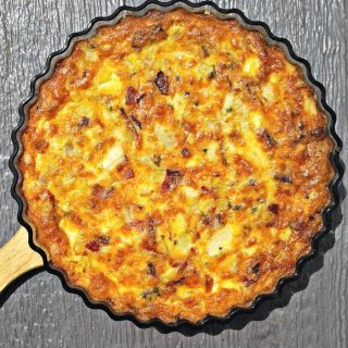 Crustless Chicken Quiche Recipe - Light Breakfast or Brunch Idea