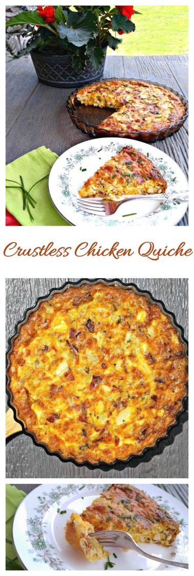 Crustless Chicken Quiche Recipe - Light Breakfast or Brunch Idea