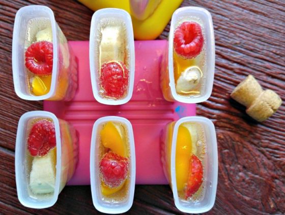 Champagne Popsicles - Adult Frozen Desserts that Beat the Heat