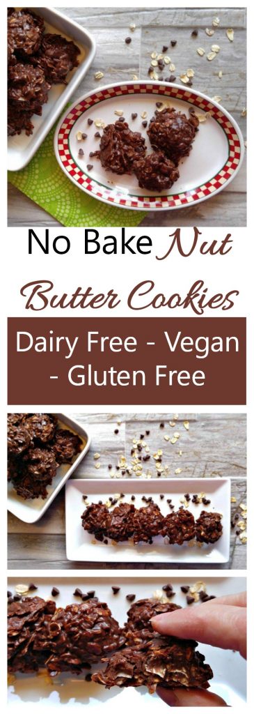 No Bake Nut Butter Cookies - Dairy Free - Gluten Free