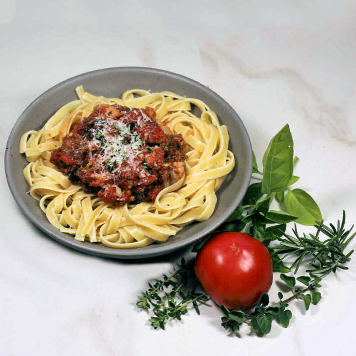 Meaty Spaghetti Sauce with Pork and Beef - Homemade Pasta Sauce
